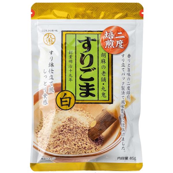 ●厳選したごまを、二度の焙煎工程でじっくりと煎り上げました。●しっとりとした口当たりとふくよかな風味を際立たせた半ずりタイプの高級すりごまです。●ゆで野菜にそのままふりかけてご使用いただくと、素材の味をそこなわず、すりごま本来の香ばしさも含...