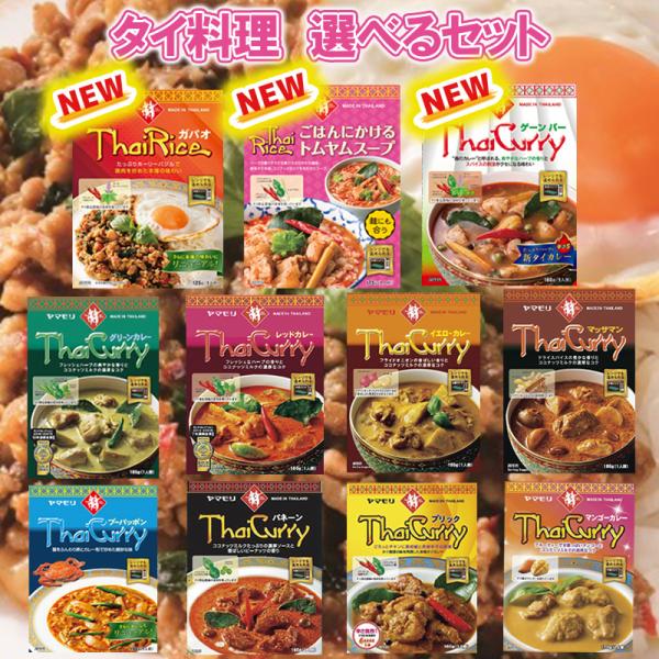 【選べるセット】【ヤマモリ】Thai Curry タイカレー＼＼11種から選べる10個セット(1個単位選択)／／●家庭で楽しむオトナの本格タイ料理。●本物のおいしさをぜひ体験してください。●どのフレイバーにしようかとか、これが好きとか、いつ...