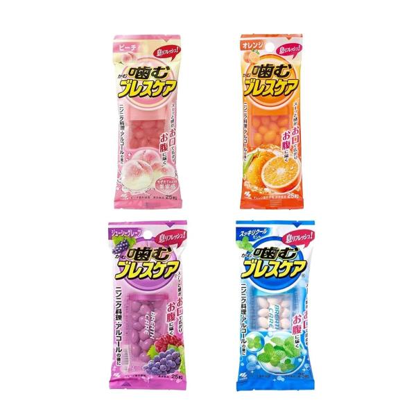 「商品情報」「主な仕様」ブレスケア 噛む 息リフレッシュグミ ピーチ味は、噛むと清涼感がお口に広がり、ピーチ味が楽しめるグミです。息リフレッシュ効果があり、お腹まで清涼感が広がります。ブレスケア 噛む オレンジは、息リフレッシュに効果的なグ...