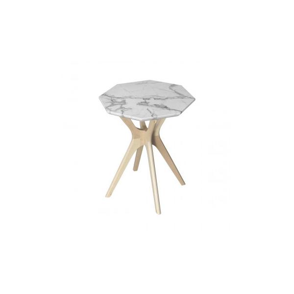 質感を追及した大理石柄とバーチの天然木を使用した脚の組み合わせで、ワンランク上の空間を作り上げます。天板は、傷や、熱、汚れなどに強く耐久性に優れているので、末永くお使いいただけます。