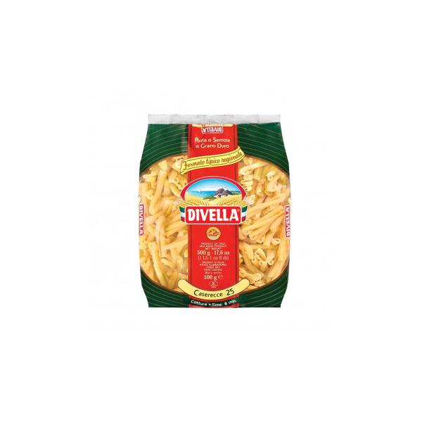 シチリアの伝統的なショートパスタです。断面がS字で2つのポケットにソースがしっかり絡みます。ツナと茄子のトマトソースと合わせるのが伝統的です。