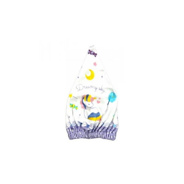 タオル地なので、そのまま髪の毛も拭けます。プールの後やお風呂上がりの濡れた髪をすっぽりと包みこんで、服や周りを濡らしません。穴から手が入れられてロングヘアーもまとめやすいです。