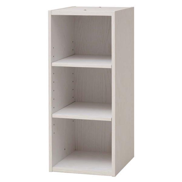 ●シンプルなすっきりとした木目調で、お部屋になじみやすい。●組み立て簡単。■外寸(約)：幅250×奥行290×高さ600mm■表面材：プリント紙化粧パーティクルボード、プリント紙化粧繊維板■表面加工：なし■棚ダボ：スチール■カラー：ホワイト...