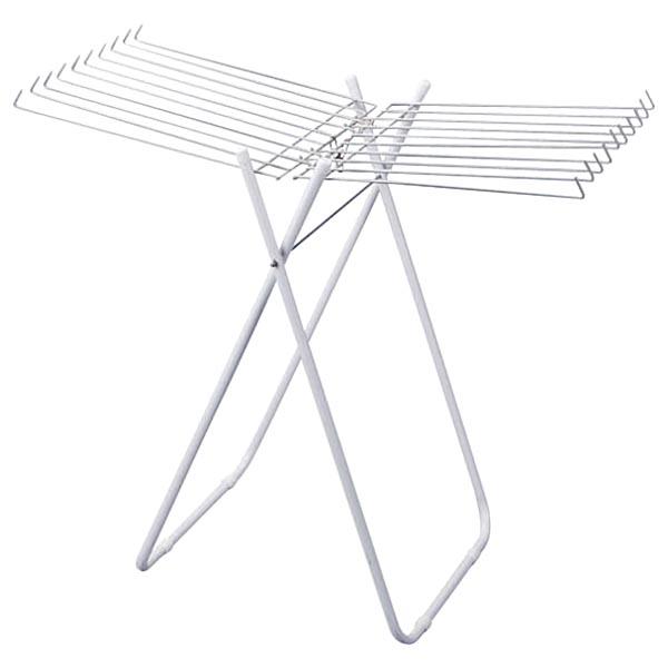 ●タオルが一度に20枚干せる■サイズ(約)：　使用時/幅84×奥行き46.5×高さ70cm、　収納時/幅9×奥行き46.5×高さ77cm■本体重量(約)：2.1kg■最大耐荷重(約)：10kg■材質：本体/スチール(粉体塗装)、キャップ/P...