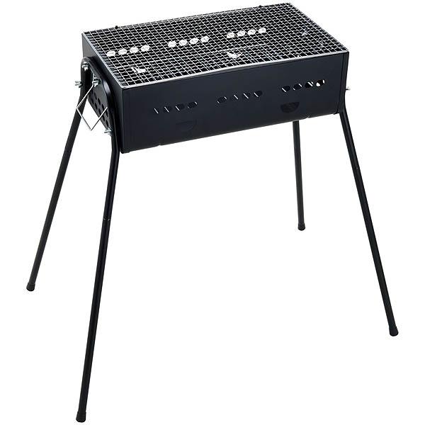 ●高さ2段階調節可能！●取っ手付きで持ち運びも移動もラクラク！さらに、トングかけパーツが付いて便利！●組立簡単■サイズ(約)：幅450×奥行260×高さ260・700mm■重量(約)：2.8kg■材質：本体/スチール（耐熱塗装）■焼網サイズ...