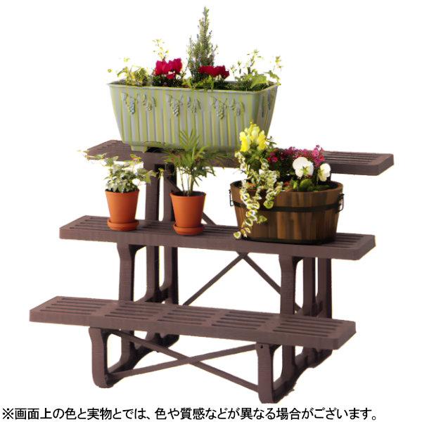 ●植物にもお雛様気分を。●650型プランターも重ならずに置けるよう奥行きを広くしています。●たわみの少ない頑丈設計。■サイズ(約)：幅90.0×奥行61.0×高さ60.6cm■段数：3■耐荷重：10kg/棚■材質：プラスチック■製造国：日本...