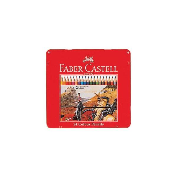 ・多彩を楽しむ24色入り・芯の太さ　　3.3mm・ファーバーカステル伝統のクラシックな絵柄の缶・軸部分に名入れスペースあり仕様・サイズ：幅201.7×奥行き188.2×高さ14.1mm・質量：約280ｇ・入数：1/5/15・ヨーロッパの厳し...