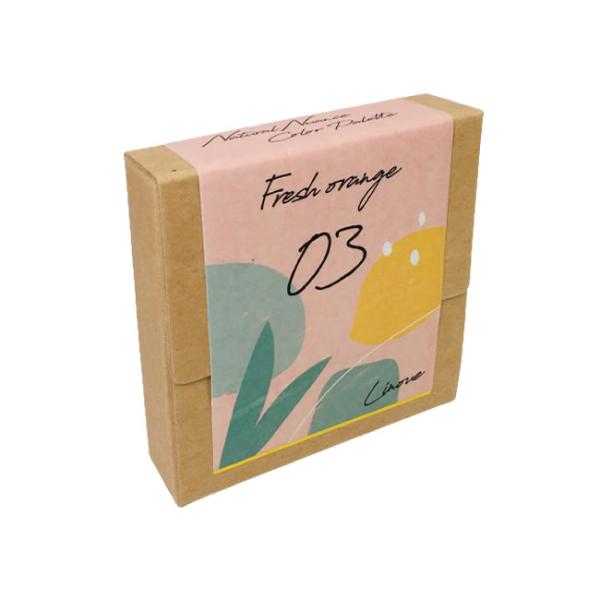 リヌエ ニュアンスカラーパレッ ト 03 フレッシュオレンジ [ cella セラ Linoue ヴィーガンコスメ VEGAN アイカラー アイブロウ アイシャドウ ハイライト チーク パレット プチプラ おしゃれ かわいい リエヌ ]