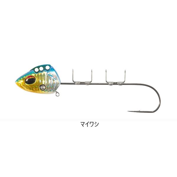 これまでにないテクノロジー(1)下に引き込むバイト（喰い下げ）時に、針先がスライドすることで針掛かりが向上。(2)針が半遊動式の為に、タチウオの引き込みに対して、うまく力を分散。　針穴も大きくなりにくく、バラシ軽減に貢献。(3)ヘッドと針の...