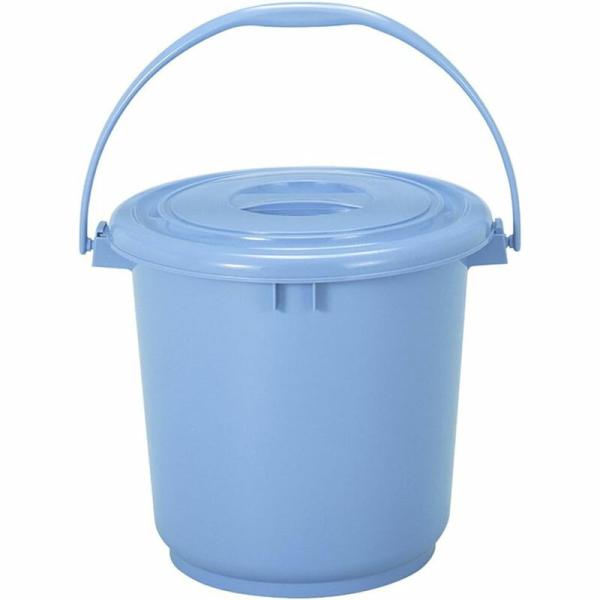 TONBO(トンボ) 【セレクトバケツB-5(フタ付) 新輝合成】5L 吊り手付き 取っ手付き トンボバケツ バケツ ばけつ トンボペール ふた付き 蓋付き ブルーバケツ