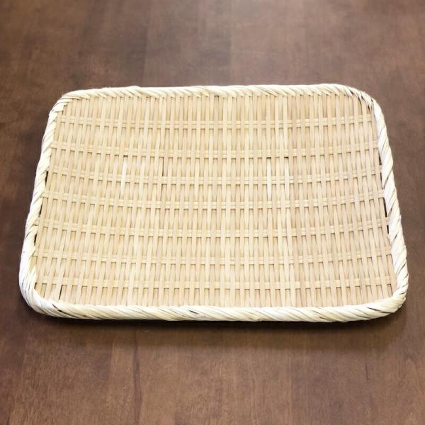 /即納/ 角盆ざる 34x28cm 竹製  / 盆ざる 角 角盆ザル 角ざる 竹ざる 水切りザル 角長 /