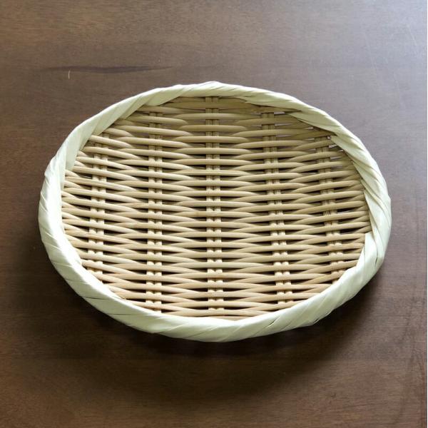 /即納/ 特選 盆ざる 盆ザル 丸 18cm 竹製 上 日本製 / 丸盆ざる 丸ざる 竹ざる 水切りザル 国産 美白籐 盆ざる /《盆ザル上　51-218》