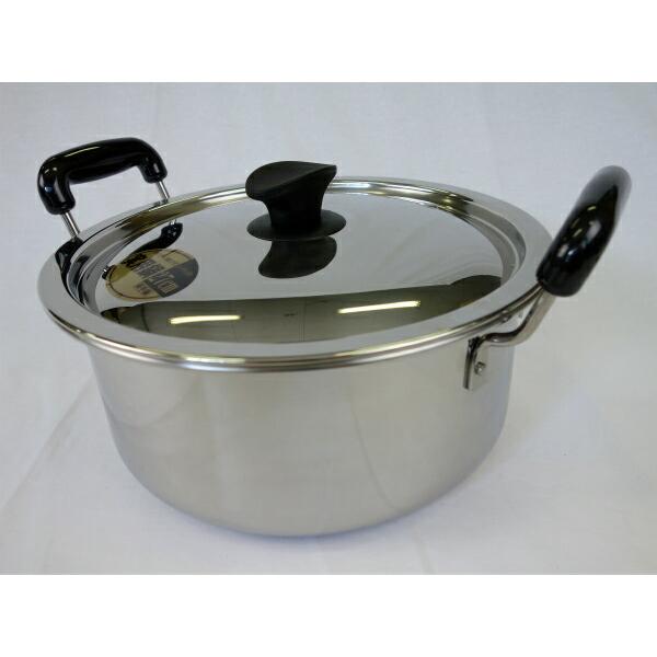ステンレス プロ用 煮込み鍋 36cm IH対応 ＜お玉・箸が置ける便利な取手付き＞【実用鍋 大型鍋 両手鍋 プロユース】 :9101-213636:昭和のレトロ金物屋関口国吉商店 - 通販 ...