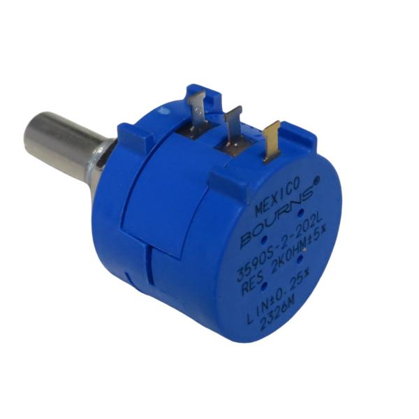 単価は1個あたりです。高精度BOURNS製。・抵抗値: 20kΩ・抵抗値誤差: ±5％・回転数: 10回転 3600°±10°・電力: 2W