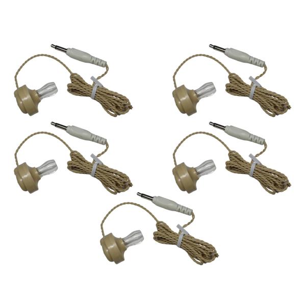 注文数1で5個です。本品は台湾製セラミック（クリスタル代用）イヤホンになります。φ3.5 プラグ付き。※ロッシェル塩タイプではありません。※長期保管などで通電しなくなったら軽く打撃を与えてみてください。・インピーダンス: 20MΩ・容量: ...