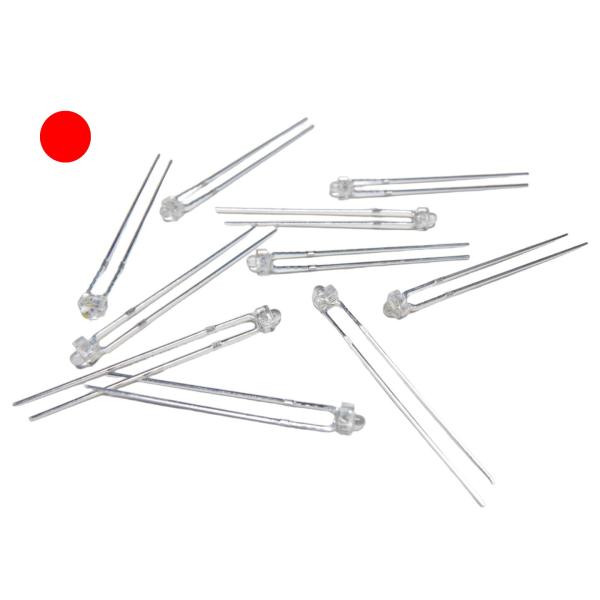 注文数1で10個です。IV:1500mcd 半減角:30° VF:1.8V-2.6V IF:20mA