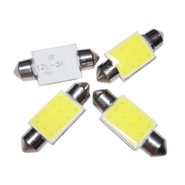 単価は1個あたりです。サイズ：36mm。写真2枚目が純正球で3枚が参考写真です。 ※12V車用です。車種や取り付け場所によっては瞬間的な突入電流でLEDが破損することがありますのでその場合はサージ対策を施してください。※極性がありますので点...