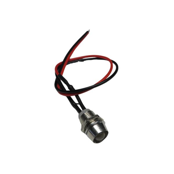 注文数1で1個です。自己点滅型ですのでダミーセキュリティ防犯対策用に適しています。取付穴径: 8mm。コード長: 20cm。