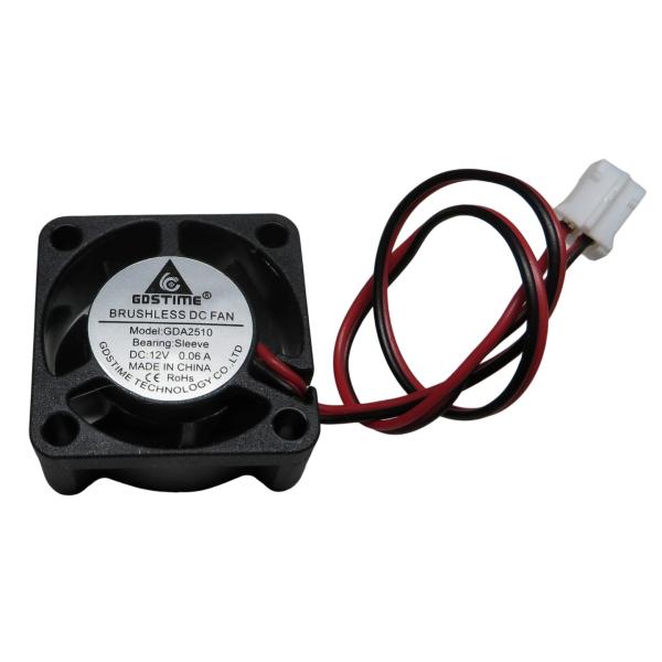 単価は1個あたりです。仕様サイズ: 25x25x10mmコネクタ: PH2.0 2P定格電圧: DC12V定格電流: 0.08 ± 0.18A定格速度: 10000 ± 10％ rpm気流: 2.3cfmノイズ: 23 ± 10％ dBAベ...