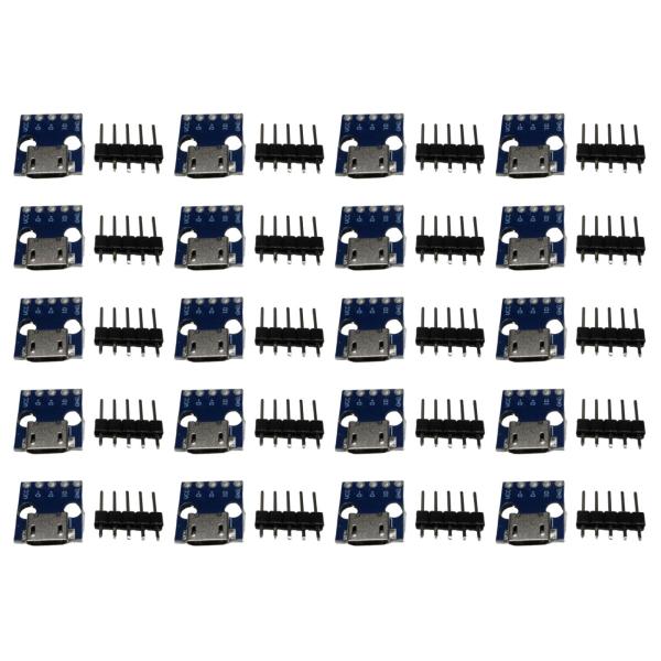 注文数1で20個です。※5Pピンヘッダ付きインターフェースVCC: 5V電源D-: USBD信号D＋: USB D ＋信号ID: OTGデバイスのUSB識別子信号GND: 電源グランド※本品は取説無しです。また使用方法などのサポートはしてお...