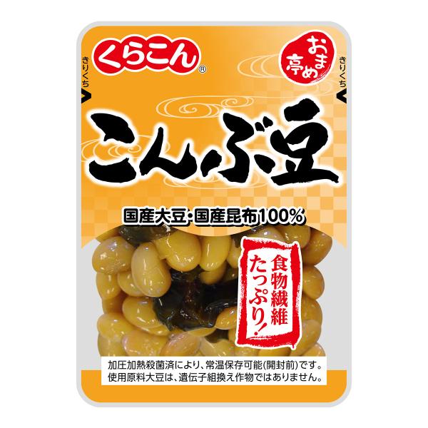 くらこんの『おまめ亭』シリーズは黒砂糖を使用しているので、コクとまろやかさのある味わいが楽しめます。小容量の食べきりサイズで、少しずつ色々な味を試してみたい、という方におすすめです。国産大豆と北海道産昆布を100%使用。ほんのり甘い味付けで...
