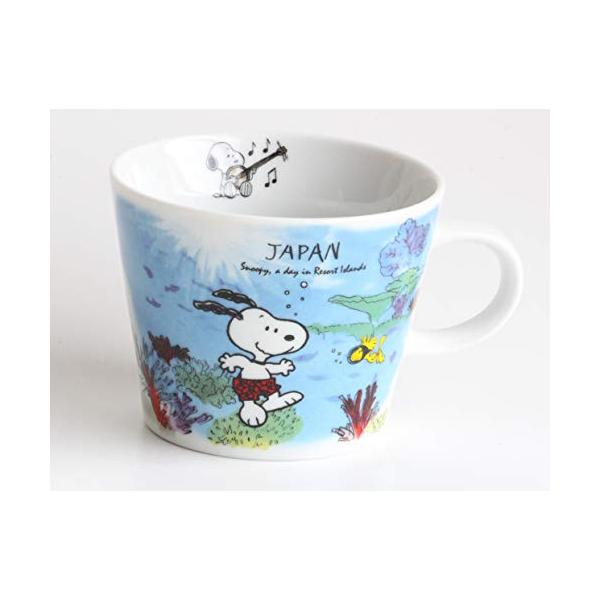 マグカップ白/-/RYUKYU JAPAN・パッケージ個数:1・材質:磁器・サイズ:口径10.3×最大幅12.7×高8cm・満水容量:340ml・重量:320g