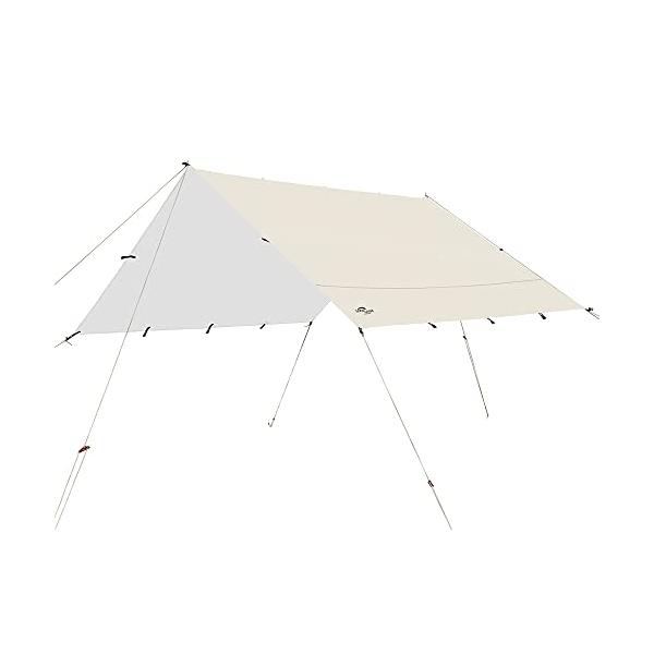 3.0mx3.85mシルバー/ワンサイズ/-・Style:3.0mx3.85m・特徴:グロメット16箇所、黒いアクリル布テープ3箇所、合計19箇所でループが配置されていて数多いの張り方がアレンジしできて、防風性能・撥水性能・紫外線対策・目隠...