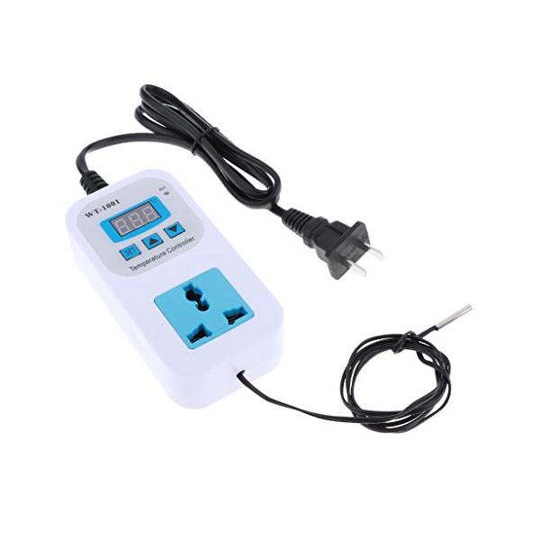 パッケージ個数:1・●デジタルサーモスタット：1.8mm 厚手ABSエンクロージャーを設計されており、耐久性、安全性、実用性、アンチエイジングを優れています。・●デジタルサーモスタットの入力電圧：110V ; 出力：1500W ; 電流：最...
