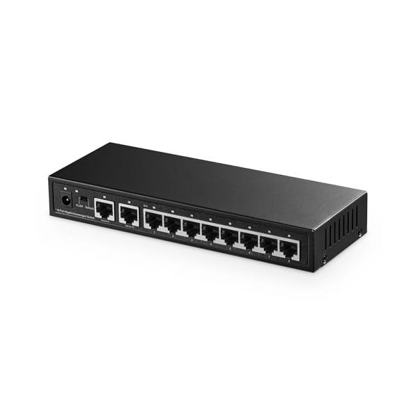 ブラック/-/10x1G・Model:10x1G・10 x 1ギガビットポート8 x 1ギガビットイーサネットポート、2 x 1ギガビットアップリンクポート、すべてのポートは10/100/1000Mbpsレートをサポートします。 総帯域幅は...