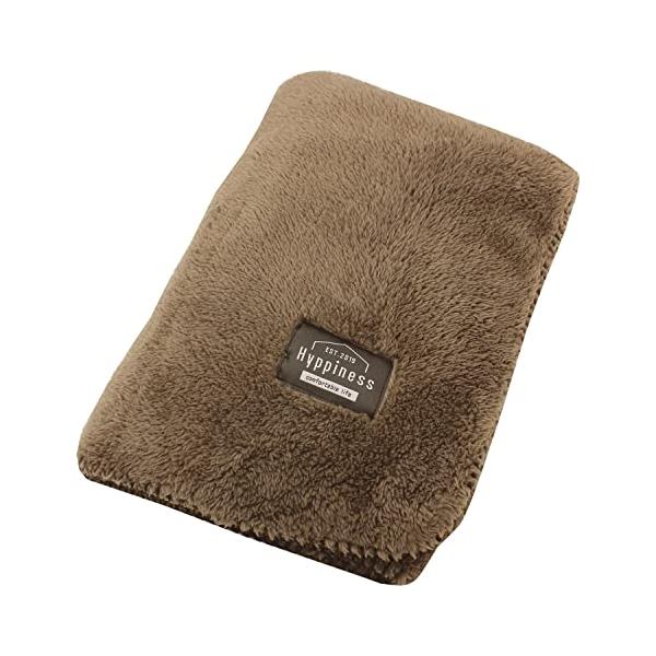 ハーフケットブラウン/シングル/HPHK101-93・Color:ブラウンSize:シングルStyle:ハーフケット・パッケージ個数:1・素材:ポリエステル100%・毛足が長くふんわり滑らかタッチ、ボア素材のハーフケット。・4隅三巻縫い・持...