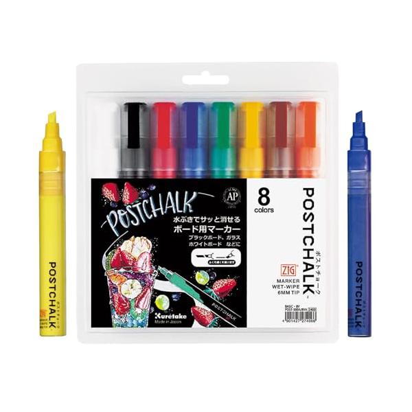 8色セットBASIC/-/POST-500A/8VA・Color:BASICStyle:8色セット・パッケージ個数:1・重量:240g・WET-WIPE 6mmタイプ