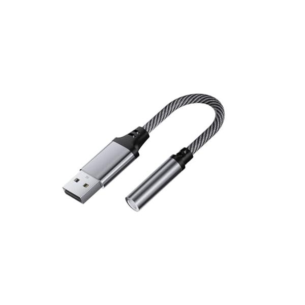 -/USB オーディオ 変換アダプタ グレー/-・パッケージ個数:1・USBステレオサウンドアダプターUSBオーディオアダプターは、故障したサウンドカードやオーディオポートの交換に最適です.3.5mm TRS AUXポート 統合オーディオイ...