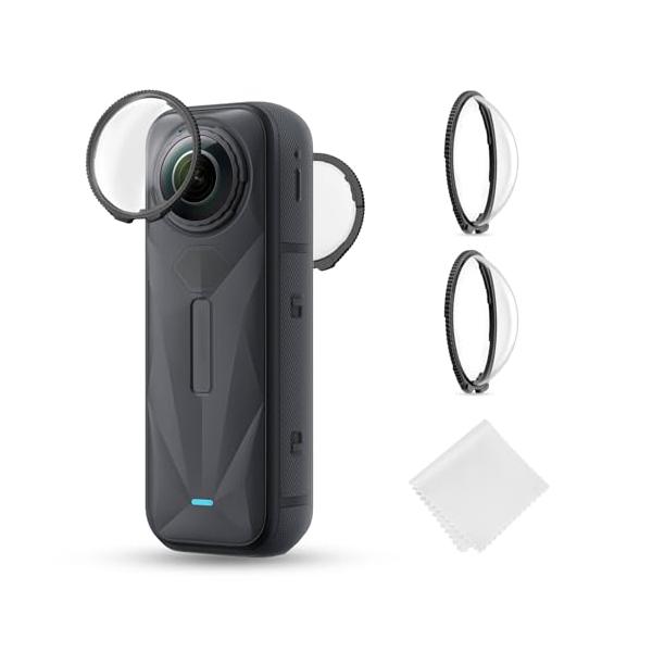 -/01高級保護レンズ/-・Size:01高級保護レンズ・パッケージ個数:1・Insta360 X5 完全専用設計X5レンズにぴったりフィットする回転式カラビナ構造を採用。専用設計により取り付け・取り外しが簡単で、内蔵マイクの穴を確実に避け...