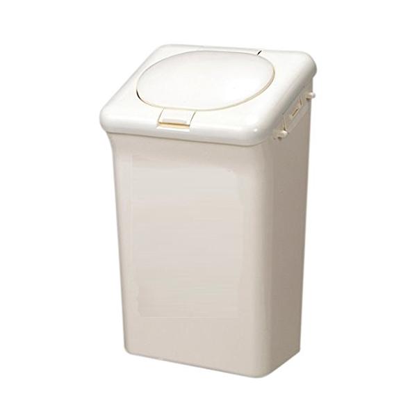 プッシュオープン 14L 箱包装ホワイト/14L/WO-0296105・Size:14L・パッケージ個数:1・本体に消臭剤配合の樹脂を使用・取っ手付きビニール袋が装着可能・材質:本体、外蓋、中蓋、枠、ストッパー、脱臭蓋=ポリプロピレン / ...