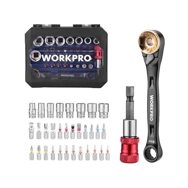 -/-/W003149AJ・パッケージ個数:1・狭い場所に最適なミニサイズこのビットラチェットセットは手のひらよりも小さい超ミニサイズ、105mm長さのミニラチェットハンドルで、ビルジ、ディーゼル、配管システム及び他の狭い場所での作業ができ...