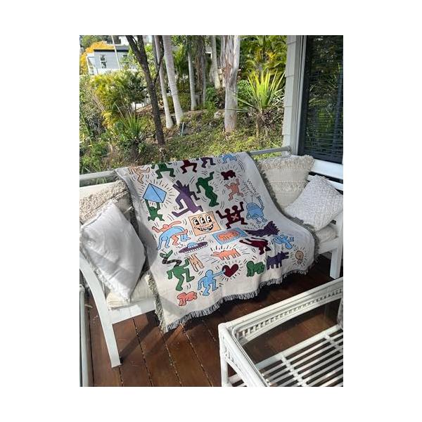 落書き/130X160cm/-・Color:落書きSize:130X160cm・ストリートアート風: グラフィティアートやストリートアートのテイストを取り入れたデザインは、部屋にユニークで現代的な雰囲気をもたらします。・アイコニックなアート...