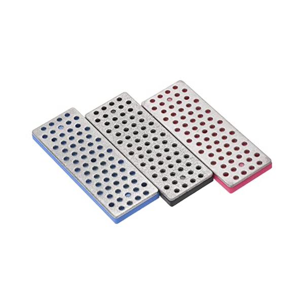 黒 ブルー フクシャ/-/-・タイプ：エクストラコース（黒）、コース（ブルー）、ファ イン（フクシャ）；グリットタイプ：240グリット/360グリット/500グリット；サイズ：70 × 25 × 5 mm / 2.8 x 1 x 0.2（長...