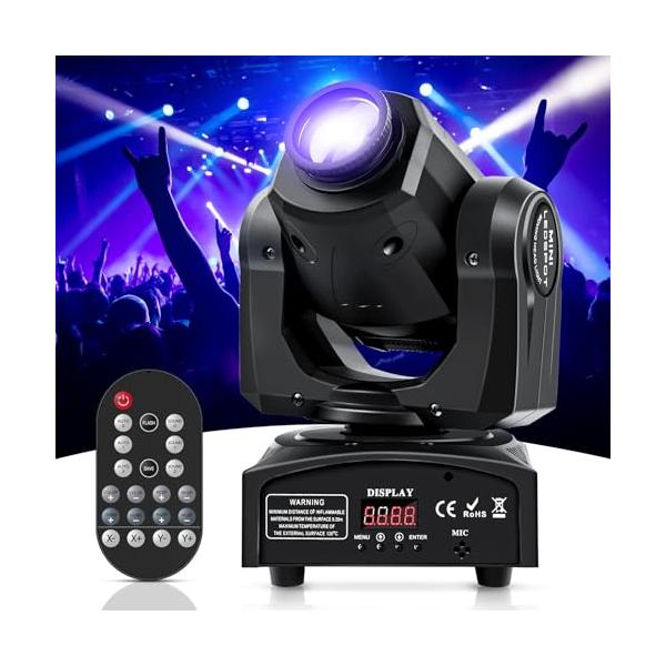 モダンブラック/ZQ02100/ZQ02100・パッケージ個数:1・リモート機能 LED モーションヘッドは、多くの速度機能とゴボカラーを備えたミニおよびスマートリモコンを介して簡単に制御できます。・ 動作モード DMX 512 / リモー...