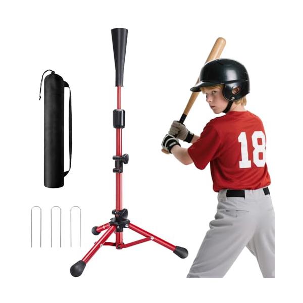 レッド/高さ55cm-98cm調整/FS-BT2・Color:レッド・パッケージ個数:1・最小55cm〜最大98cmまで幅広く調整可野球練習ティーの高さ範囲は55cm-98cmで、55cmは子供に適しており、98cmは大人とティーンエイジャ...