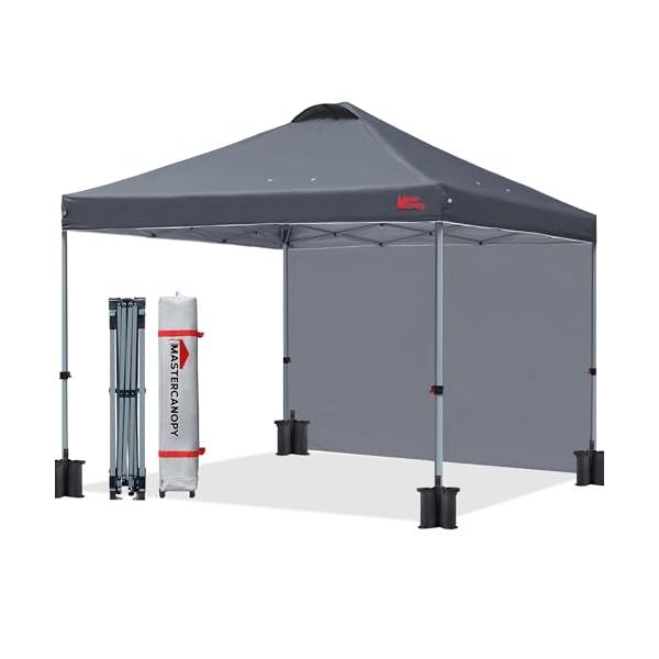 タープテントダークグレー/3x3/MC 10FT Canopy Dark Gray with Sidewall・Size:3x3Color:ダークグレー・パッケージ個数:1・?簡単組立デザイン大人2人でラクラク組み立て可能付属のサイドシート...