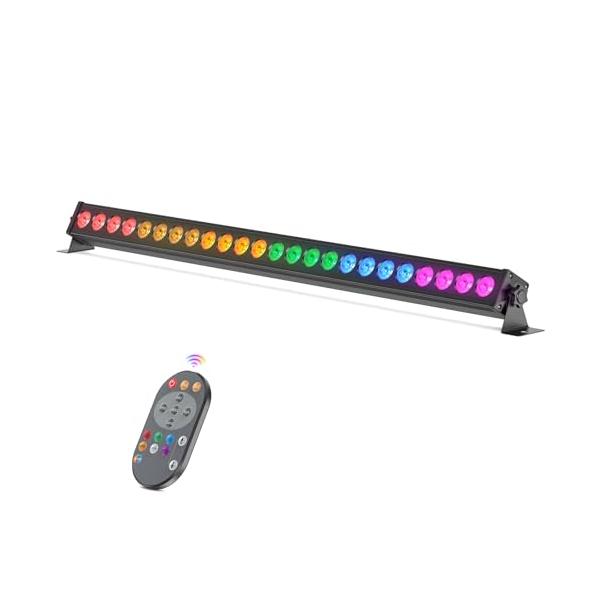 モダンブラック/1PC/ZQ06017・Color:ブラックSize:1PC・パッケージ個数:1・高輝度舞台照明RGB LED ウォッシュライトの新デザインは、赤、緑、青、黄、紫など さまざまな色を搭載し、魔法のような照明効果で宴会場にロマ...