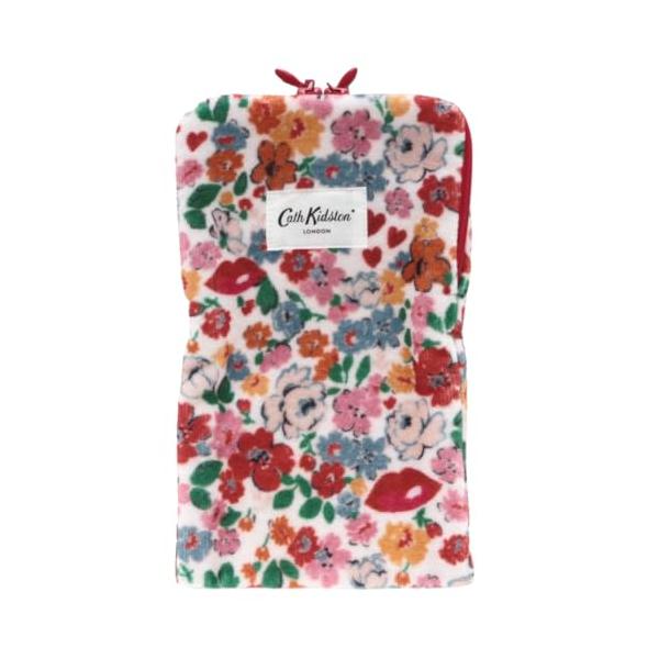 プロパーレッド/約13×21cm/001363-0001-01・Cath Kidston500mlペットボトルが入るサイズ感。そのほかにもデンタルセットやコスメの持ち運びにも便利です。タオル素材で手触りが良く、丸洗い出来ます。アイコニックな...