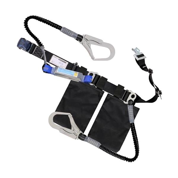 2丁掛胴ベルト型安全帯ブラック/-/-・Style:2丁掛胴ベルト型安全帯・安全性: 高強度のナイロン製で、耐久性に優れた安全ベルトです。最大荷重は100kgまで対応しています。・使いやすさ: ウエストサイズ調節可能で、簡単にフィットできま...