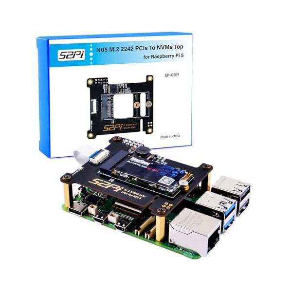 標準-/-/N05・Model:N05・N04 M.2 NVMe - PCIe アダプターは、最新の Raspberry Pi 5 用に設計されています。M.2 フォーマット サイズ 2230、2242、2260、2280 の NVMe M...