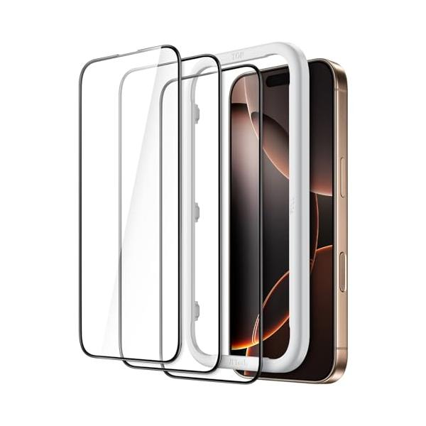 クリア/iPhone 16 Pro Max/132N-・Size:iPhone 16 Pro Max・パッケージ個数:3・完全な保護 iPhone 16 Pro Max 6.9インチ専用のデザインです。注：iPhone 16 / 16 Pl...