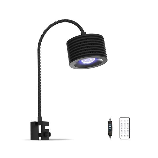 ミニマリストブラック/8 ? 18/Asta 20・4つの調光チャンネル- LEDは4つのチャンネルに分配され、あなたは簡単にリモートコントローラまたはボタンコントローラを使用して、このLEDアクアリウムライトのスペクトルをカスタマイズする...