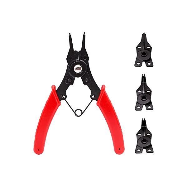 レッド/-/-・Color:レッド・パッケージ個数:1・セット内容本体×1、交換用ヘッド×4 、軸用、穴用のスナップリングの着脱・材料高炭素鋼から鍛造され、優れた性能と耐久性に加え、優れた耐衝撃性と耐摩耗性を備えています。・快適なハンドル滑...