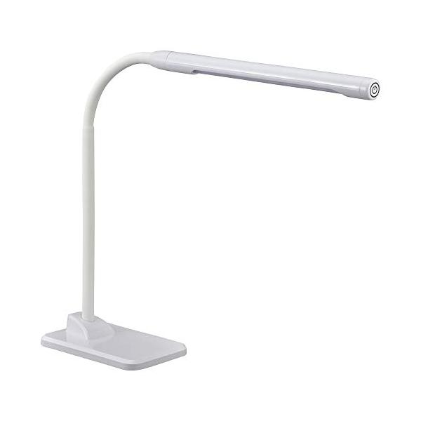 3段階調光ホワイト/セード長 約31.5cm、ベース部 約10.5×15.5cm/DS-LD42AG-W・Size:セード長 約31.5cm、ベース部 約10.5×15.5cmColor:ホワイト・パッケージ個数:1・タッチで3段階調光、L...