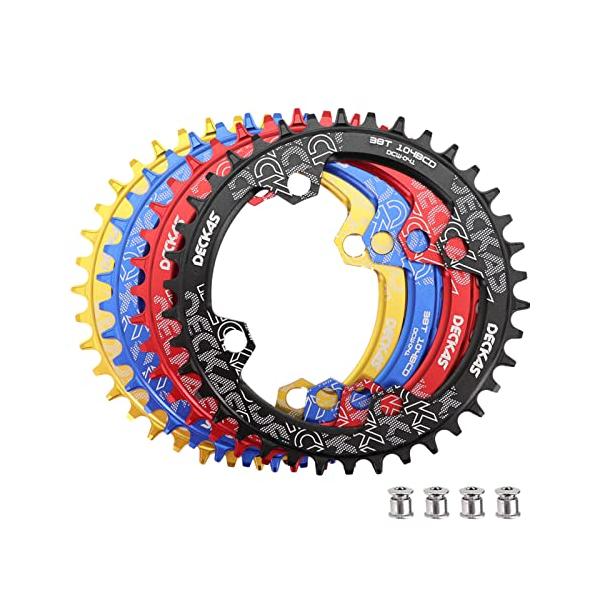 -/30歯/FD104・Shape:1# 黒 円形Size:30歯・104mm BCDサポート：ボルトサークル直径（BCD）は104mmです。間違ったBCDは機能しません。この104BCDチェーンリングは、M391 M430 M590 M6...