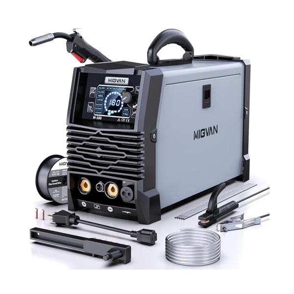 M180-JPブルーグレー/-/M-180・Style:M180-JP・パッケージ個数:1・5in1多機能溶接機：1台で5種類の機能、ノンガス半自動溶接、CO2／MAG溶接、スプールガン溶接、手棒溶接、Lift TIG溶接に1台で対応が可能...